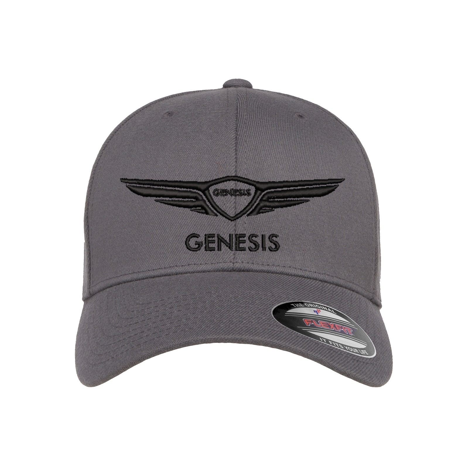 GENESIS Logo Embroidered Flex Fit Hat Curved - Etsy