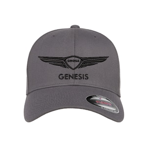GENESIS Logo Embroidered Flex Fit Hat Curved - Etsy