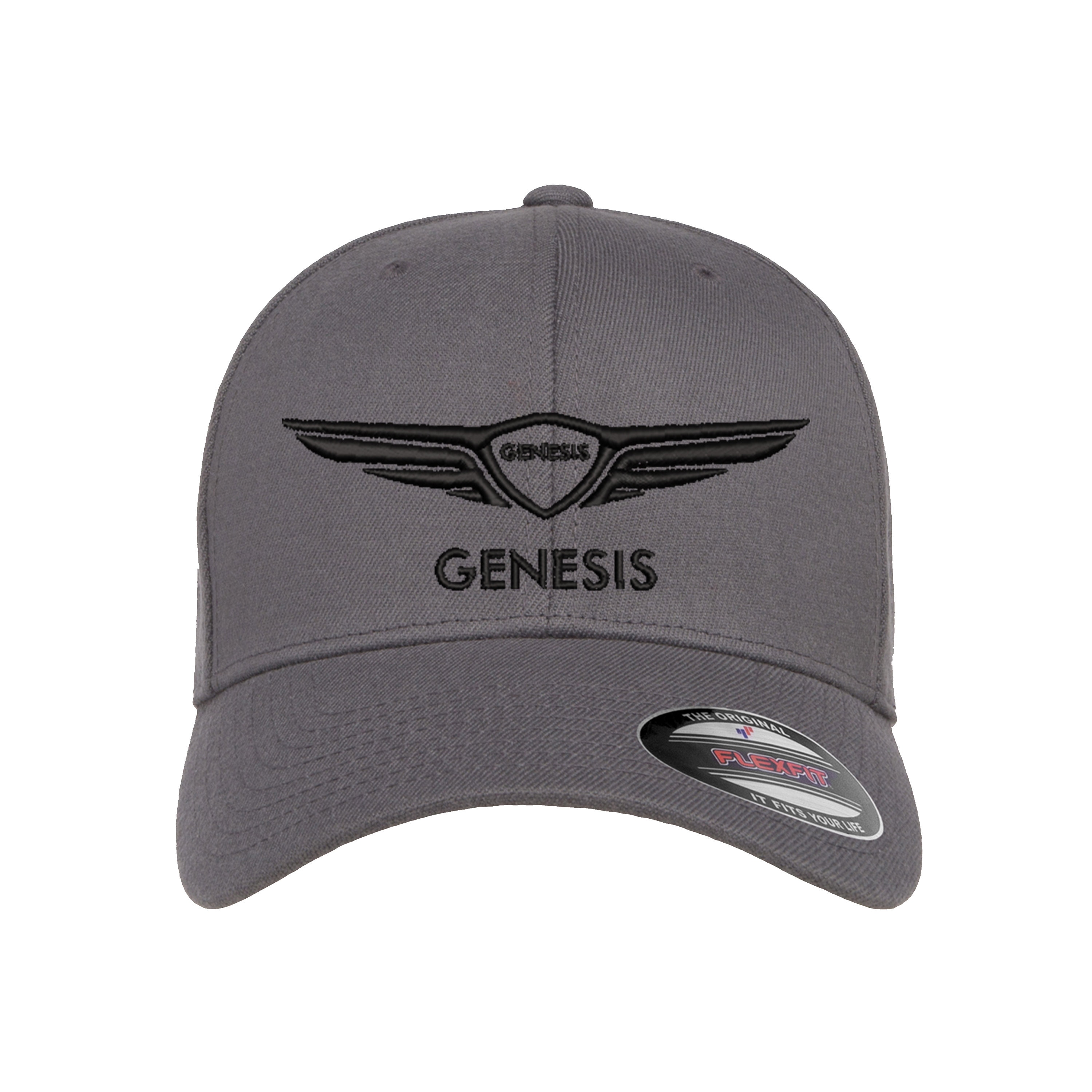 GENESIS Logo Embroidered Flex Fit Hat Curved - Etsy
