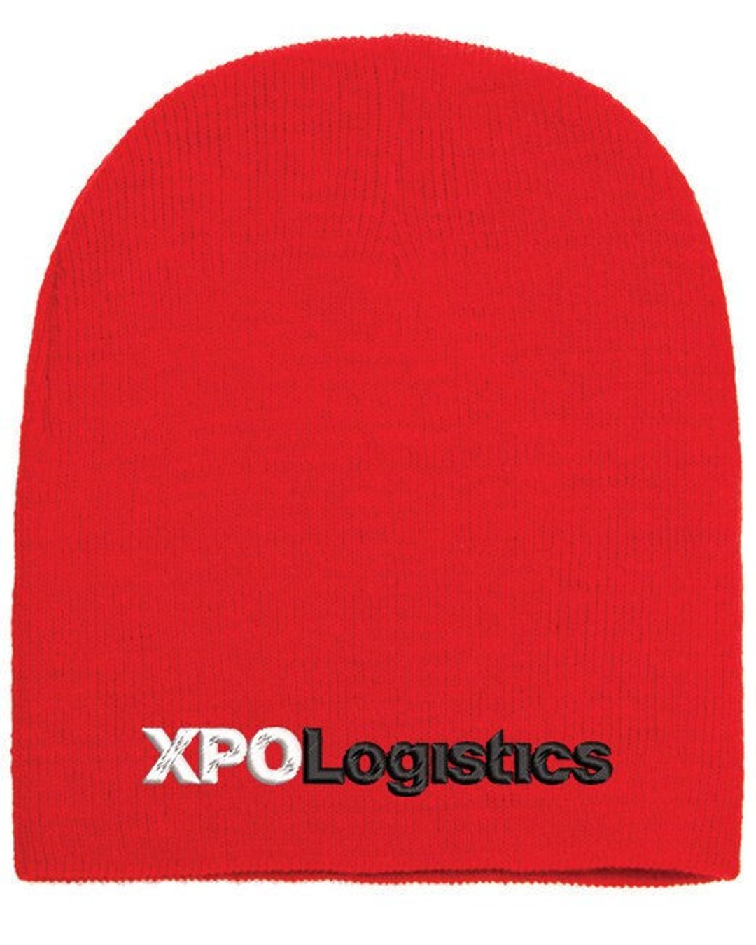 XPO Logistics Embroidered Beanie With or Without Cuff Red Black - Etsy