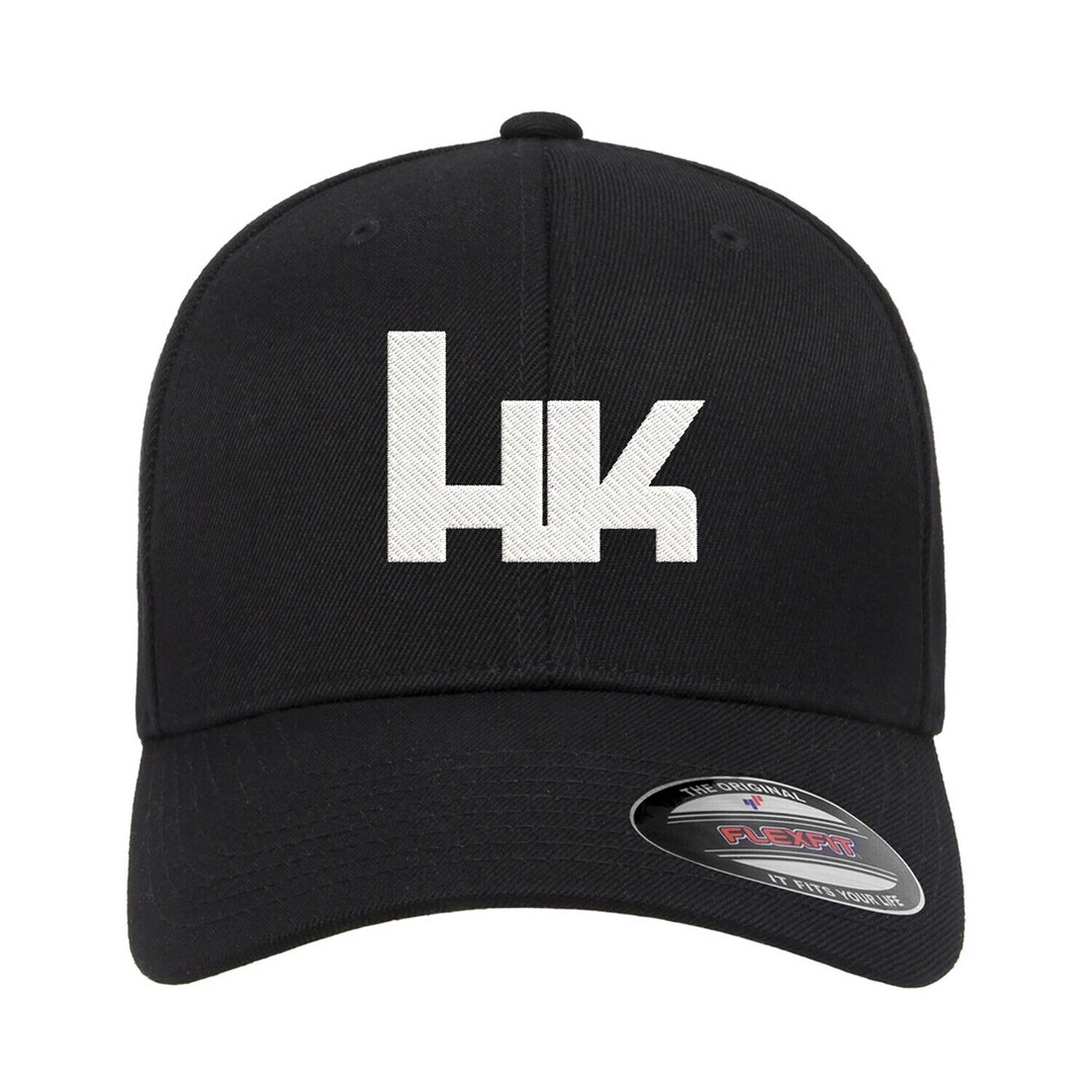 HK Heckler & Koch Logo Embroidered Flexfit Fitted Hat - Etsy