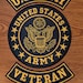 US Army Veteran or Retired Patch Set for Veterans Bikers Motorcycle ...
