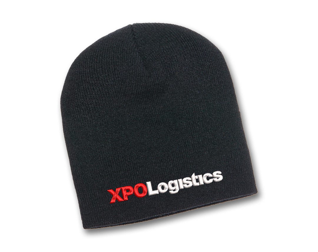 XPO Logistics Embroidered Beanie With or Without Cuff Red Black - Etsy