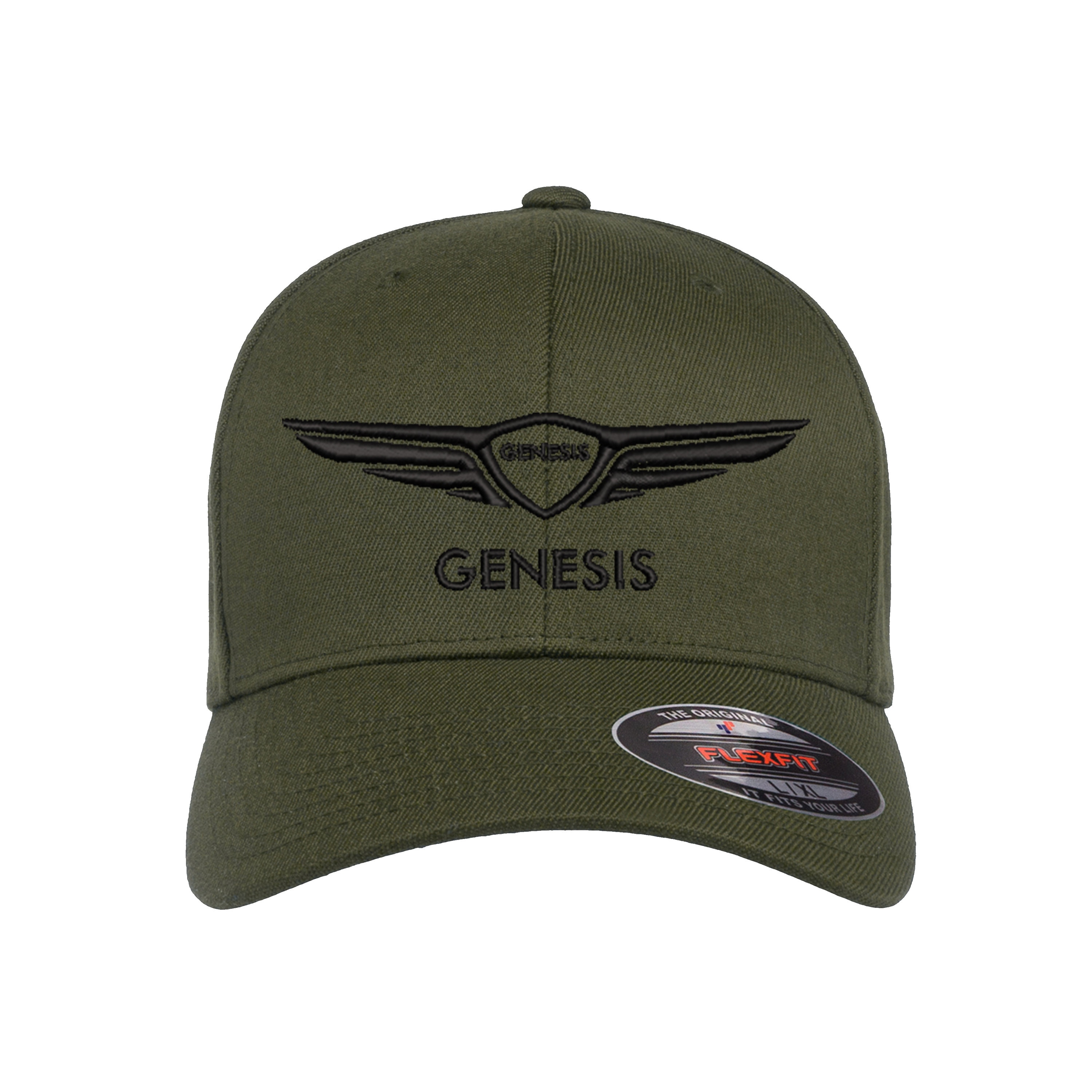 GENESIS Logo Embroidered Flex Fit Hat Curved - Etsy