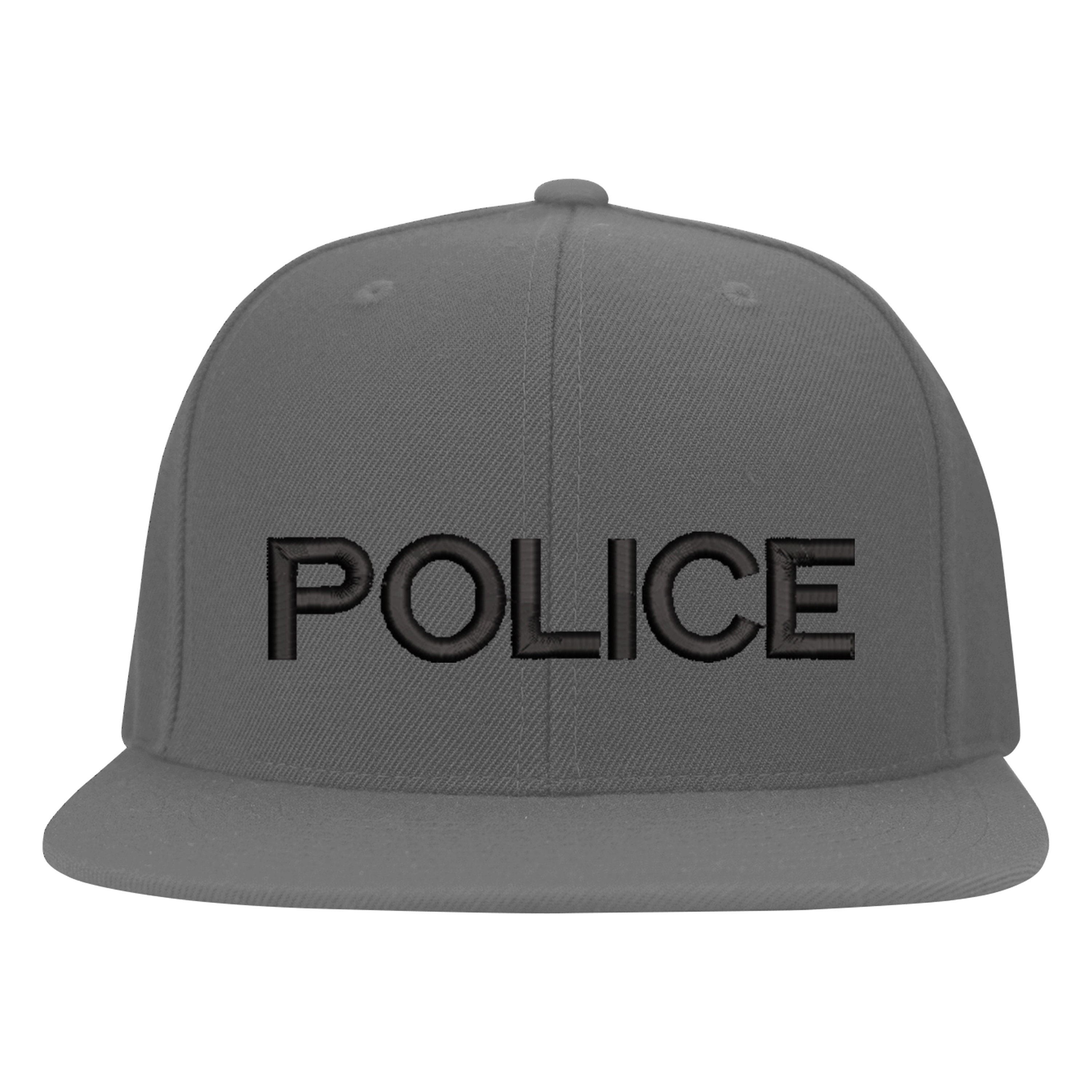 POLICE Embroidered Flexfit Fitted Hat - Etsy