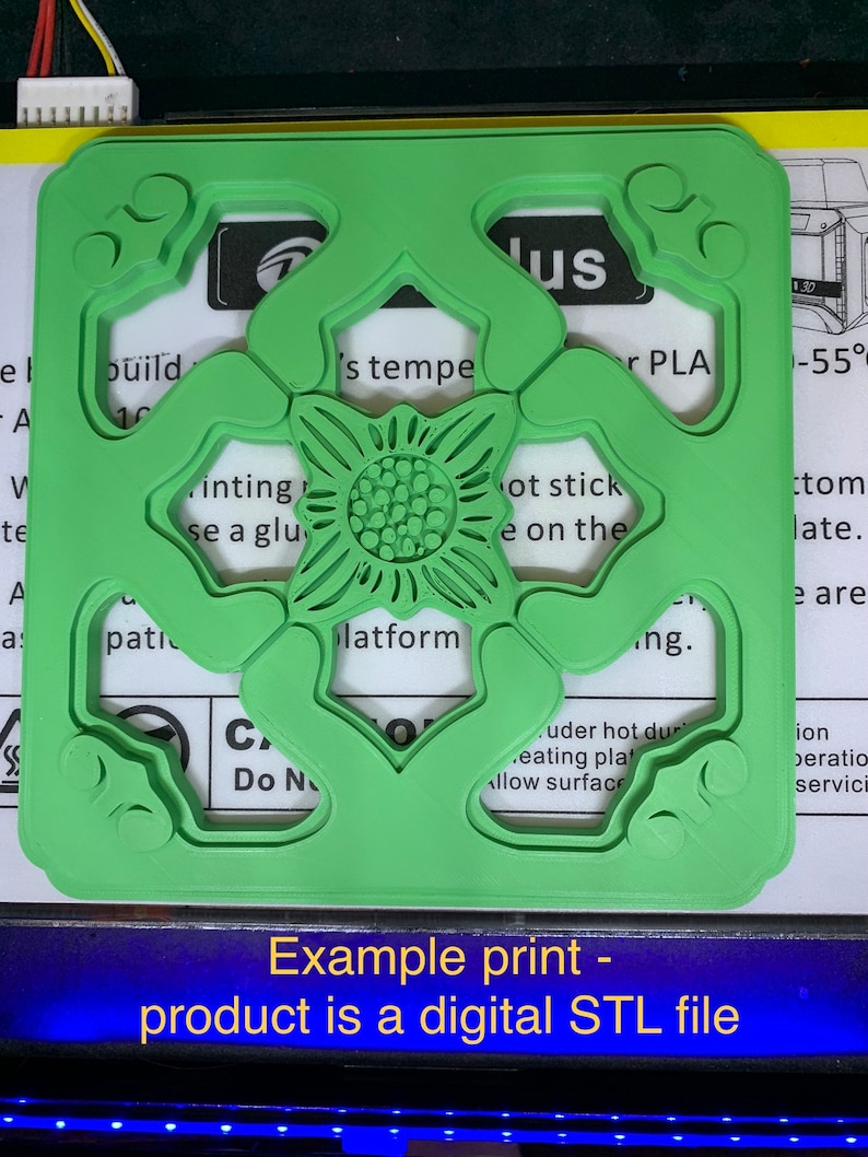 Chinese Jade Breezeway Tile STL Files for 3D Printing - 3 Pack - Etsy