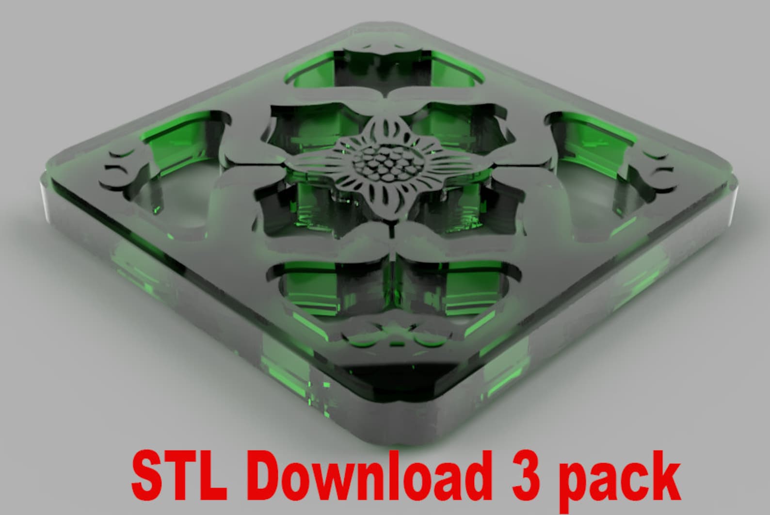 Chinese Jade Breezeway Tile STL Files for 3D Printing - 3 Pack - Etsy