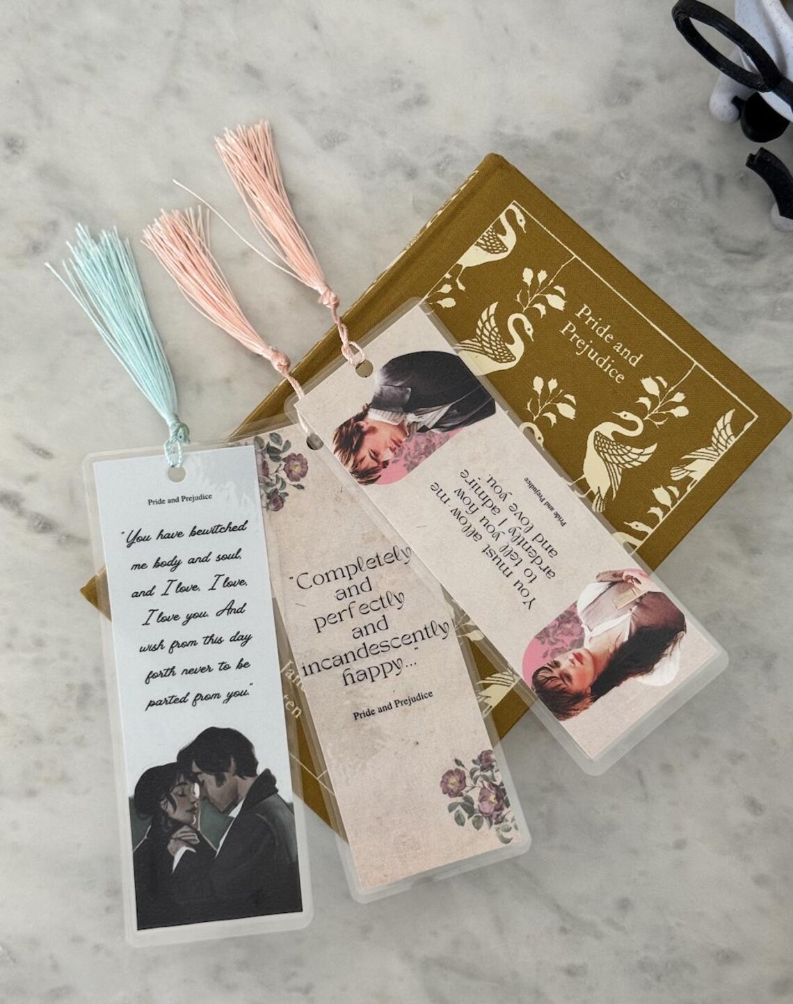 Pride and Prejudice Bookmarks | Set of 3 | Bookish Merch - Etsy