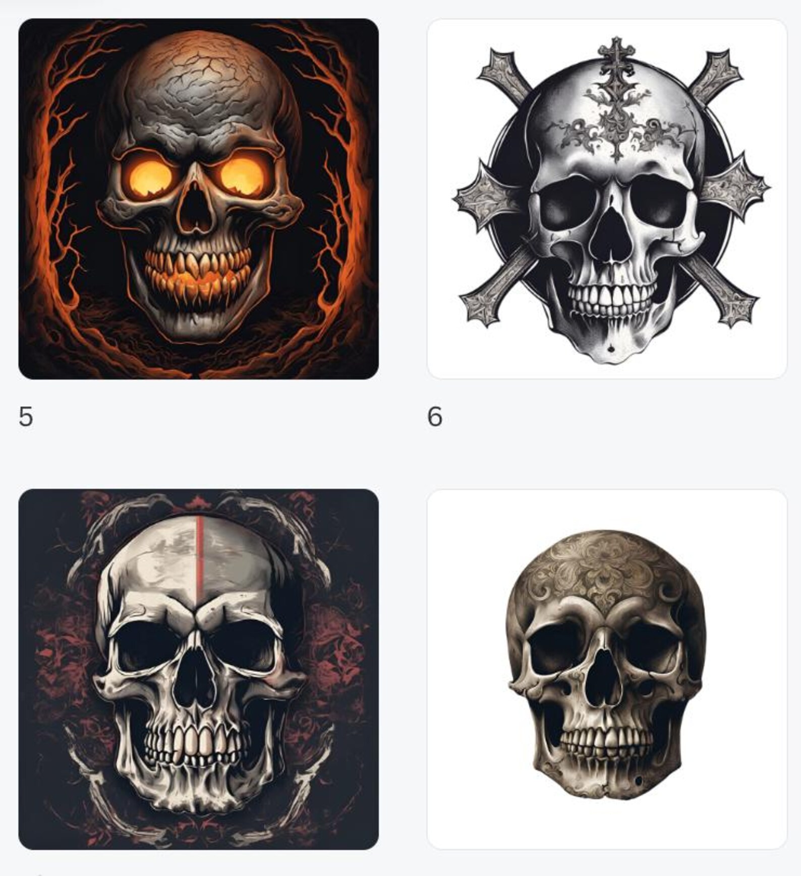 16 Halloween Skull Designs Spooky PNG/SVG Bundle for Cricut ...