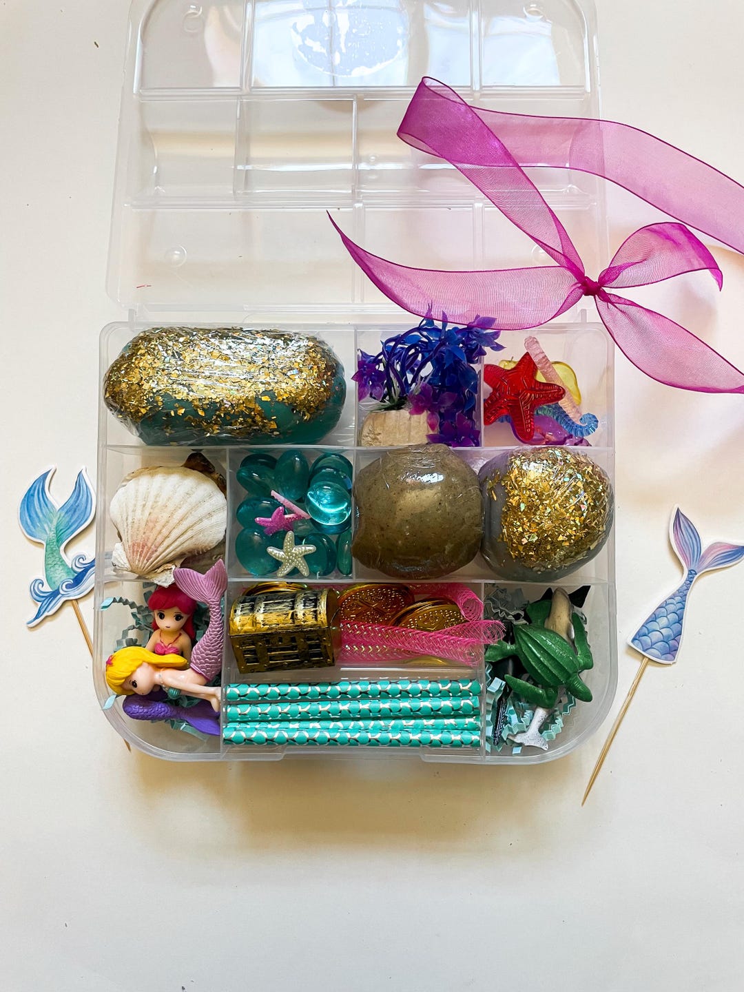 Mermaid Play Dough Kit - Etsy