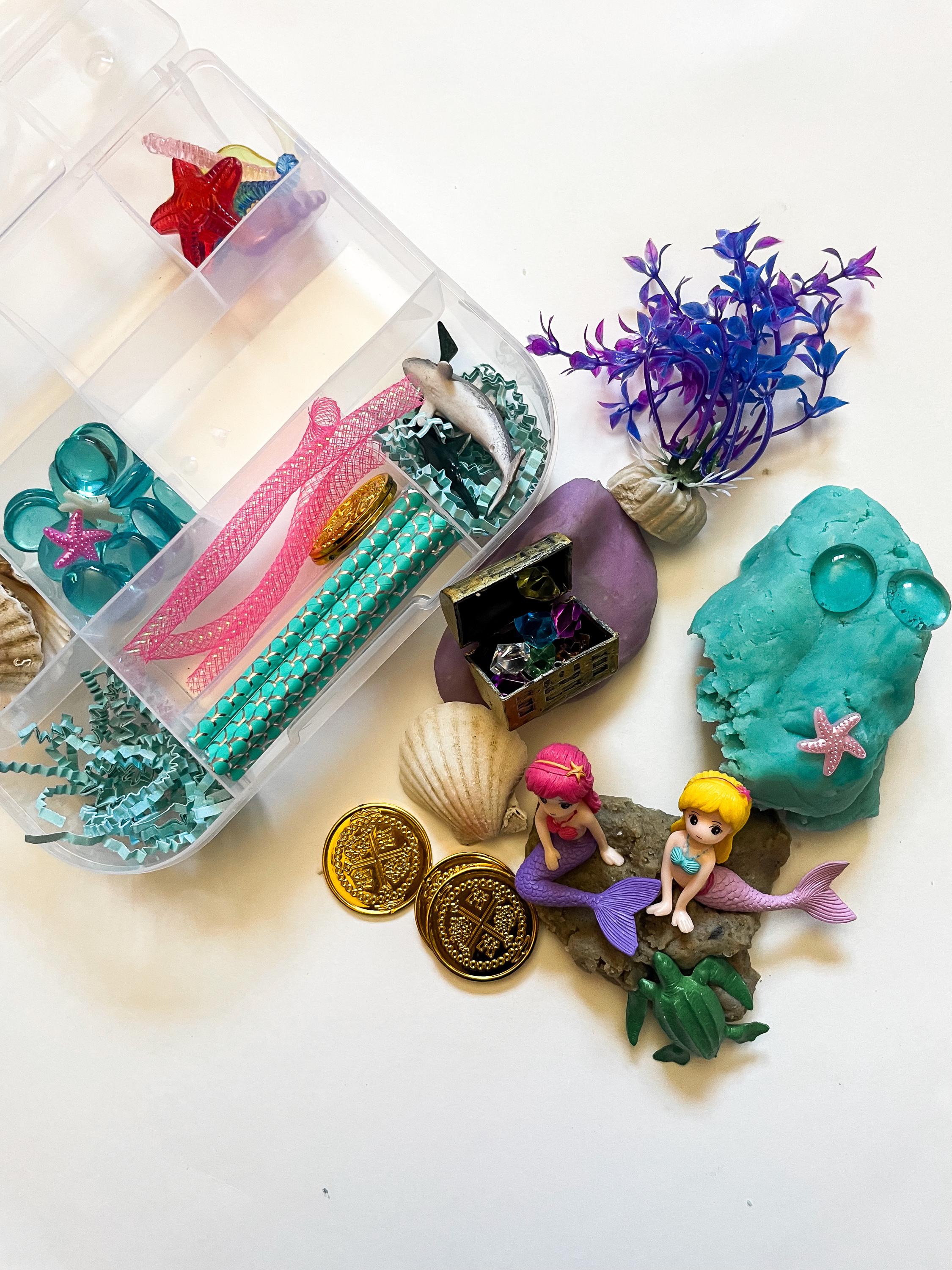 Mermaid Play Dough Kit - Etsy