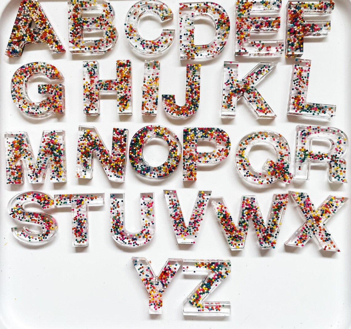 Custom Capital Resin Letters - Etsy