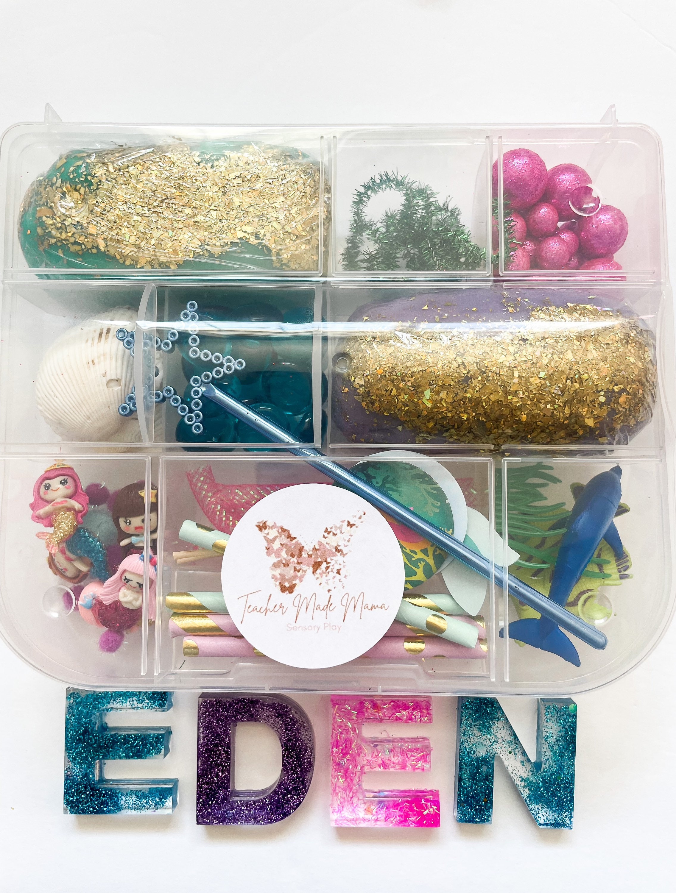 Mermaid Play Dough Kit - Etsy