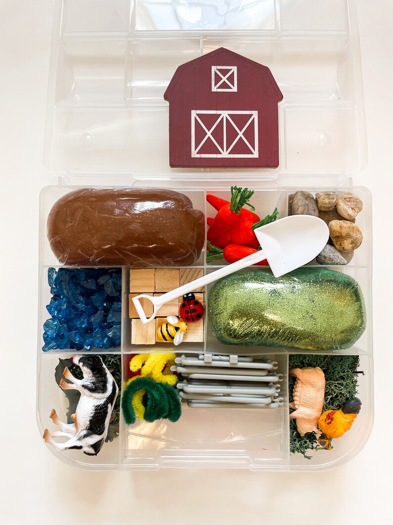 Farm Play Dough Kit - Etsy
