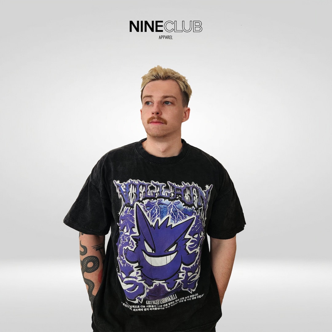 Ghastly Haunter and Gengar Villain Anime Black T-shirt - Etsy