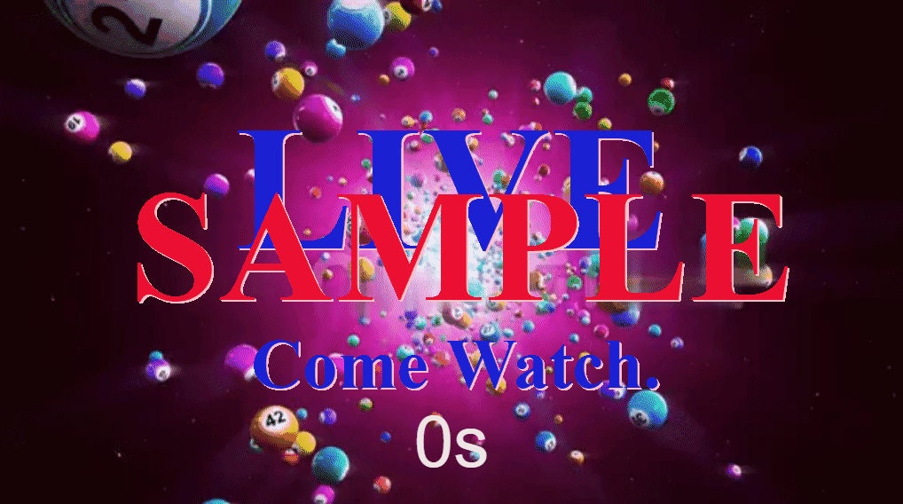 LIVE Gif for Bingo Game. Timer for Countdown to Go LIVE. Bingo - Etsy