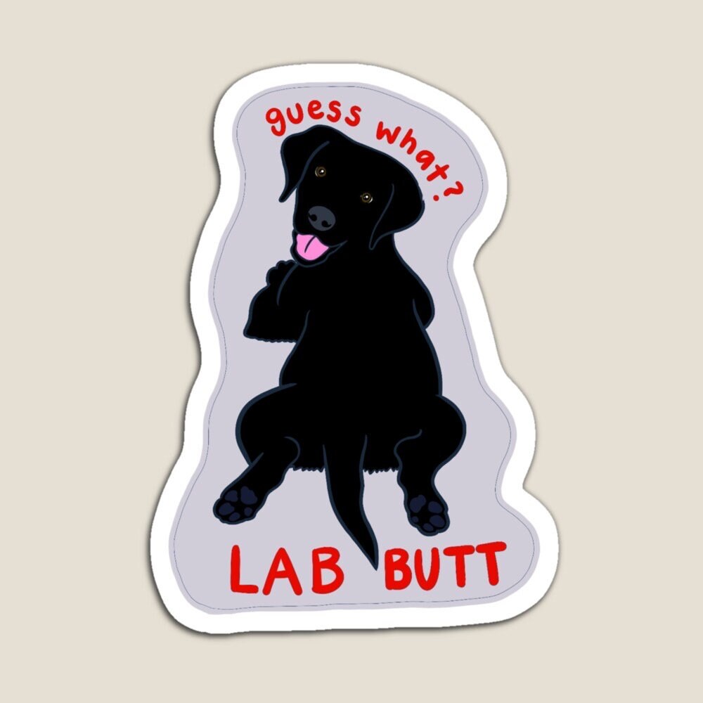 Lab Butt Sticker - Etsy