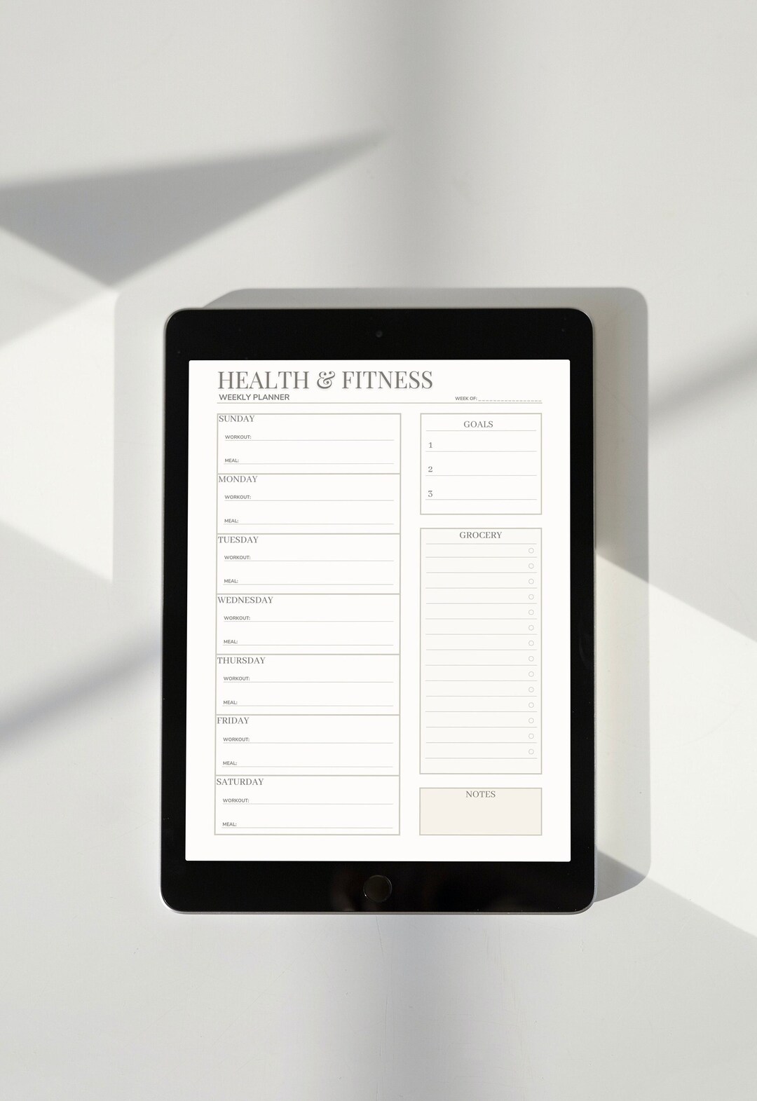 Health & Fitness Planner, Fitness Planner, Meal Planner, Workout ...