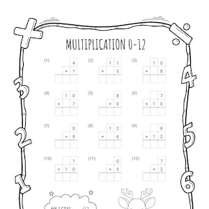 40 Printable Math Worksheets Multiplication and Division Practice ...