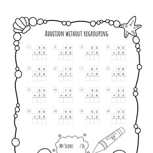 Addition and Subtraction Worksheets for Kids Grades 1-3 Double and ...