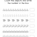 30 Printable Counting Worksheets for Preschool and Kindergarten Math - Etsy
