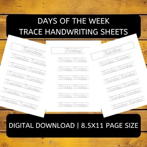 Days of the Week and Months of the Year Preschool and Kindergarten ...