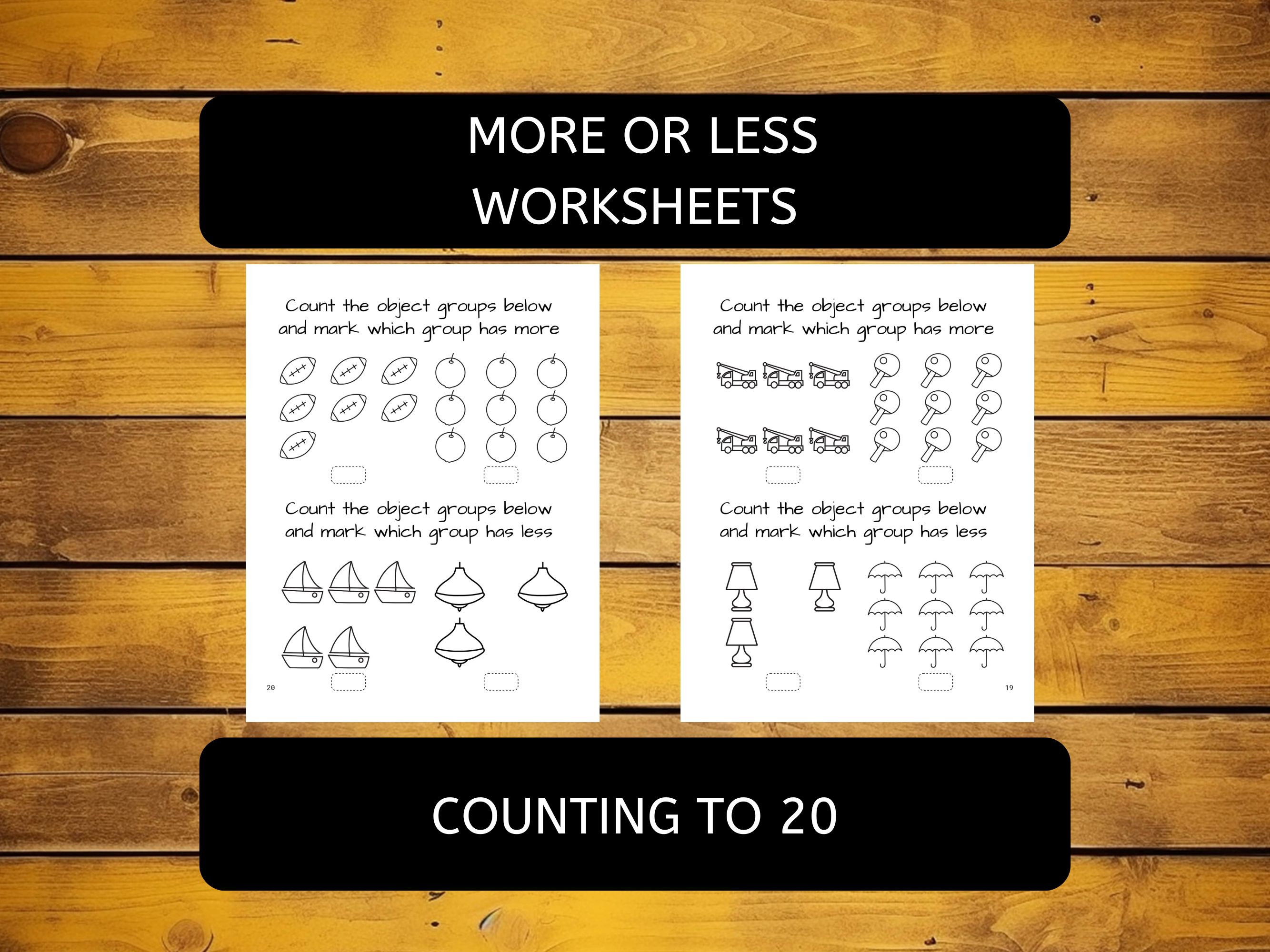 Counting Objects, Comparing Groups and Number Position for Preschool ...