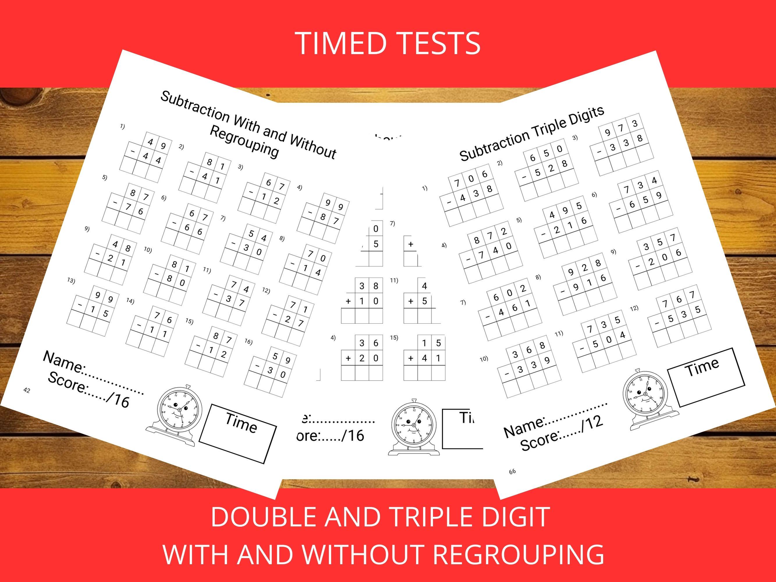 Math Grades 3-5 Mega Bundle | Printable Worksheets | Supplemental ...