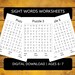 Printable Sight Words Coloring Word Search Worksheets | Grade 2 ...