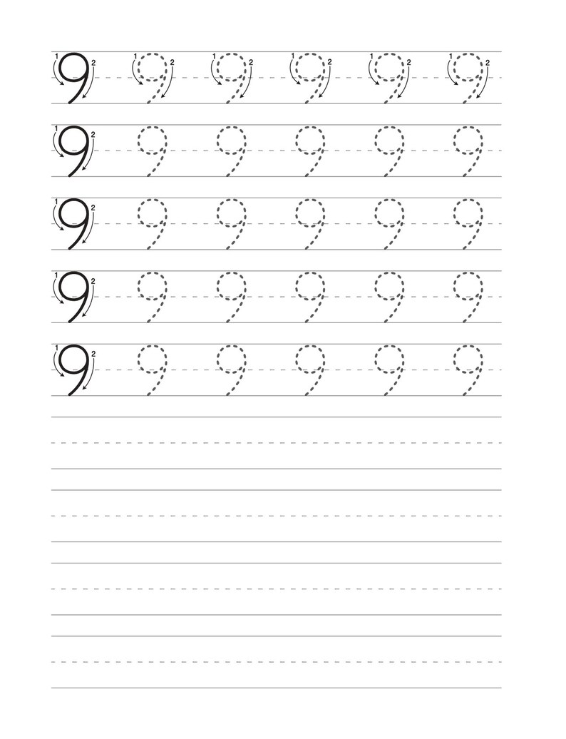 Print Handwriting Numbers 1-100 Kindergarten Age and Up - Etsy