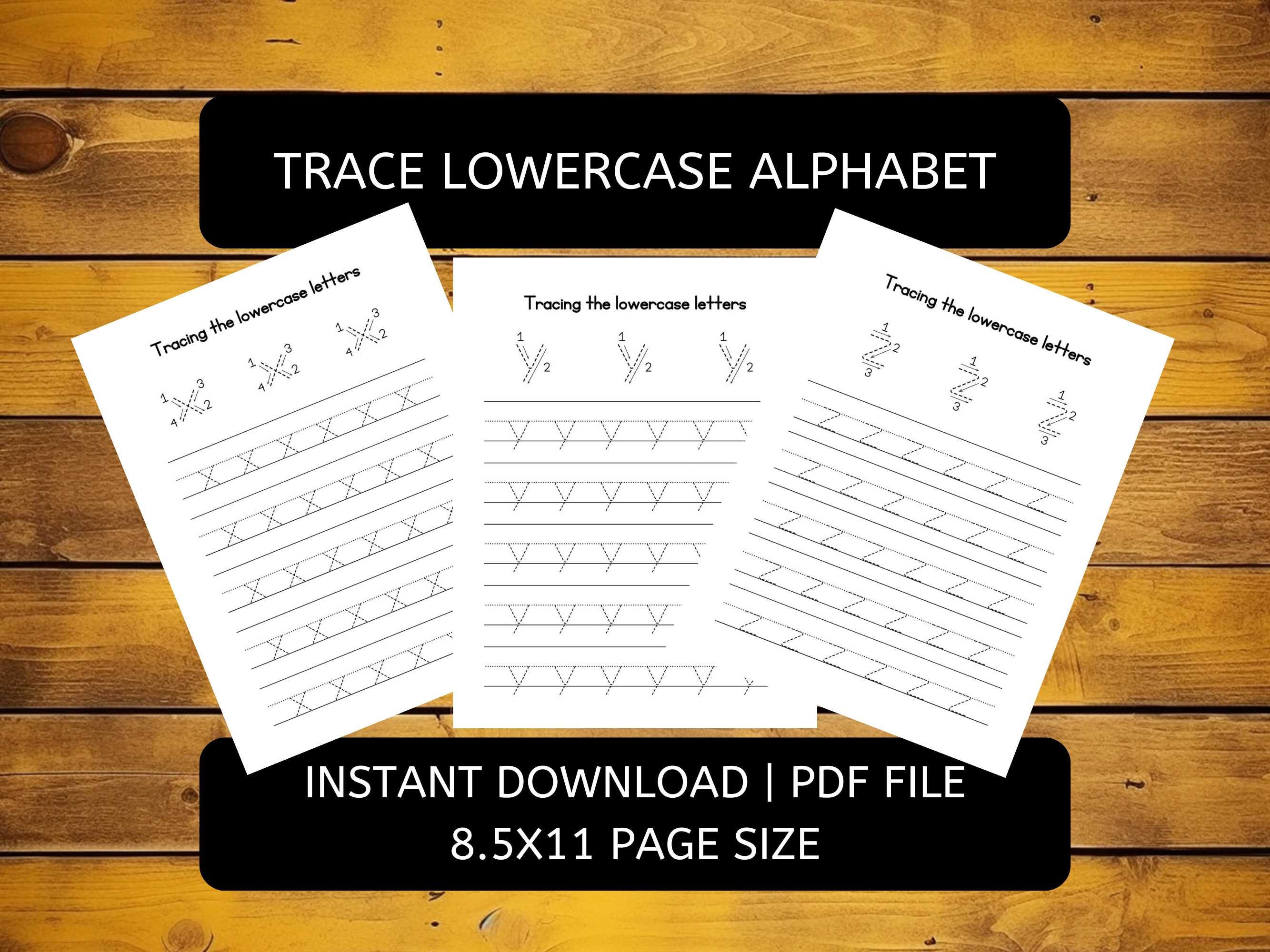 26 Printable Lowercase Alphabet Worksheets for Preschool and ...