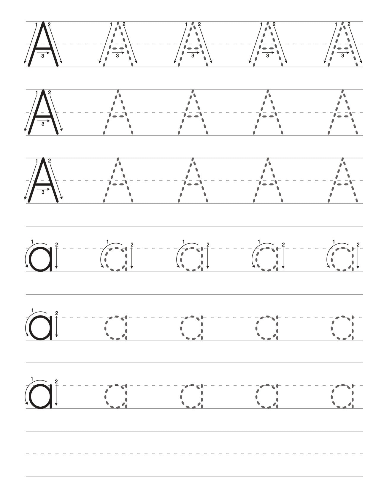 Print Handwriting the Alphabet and Numbers 1-100 Kindergarten Age and ...
