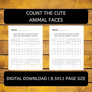 Counting Using Ten Frames for Preschool Numbers to 20 | Math Worksheets ...