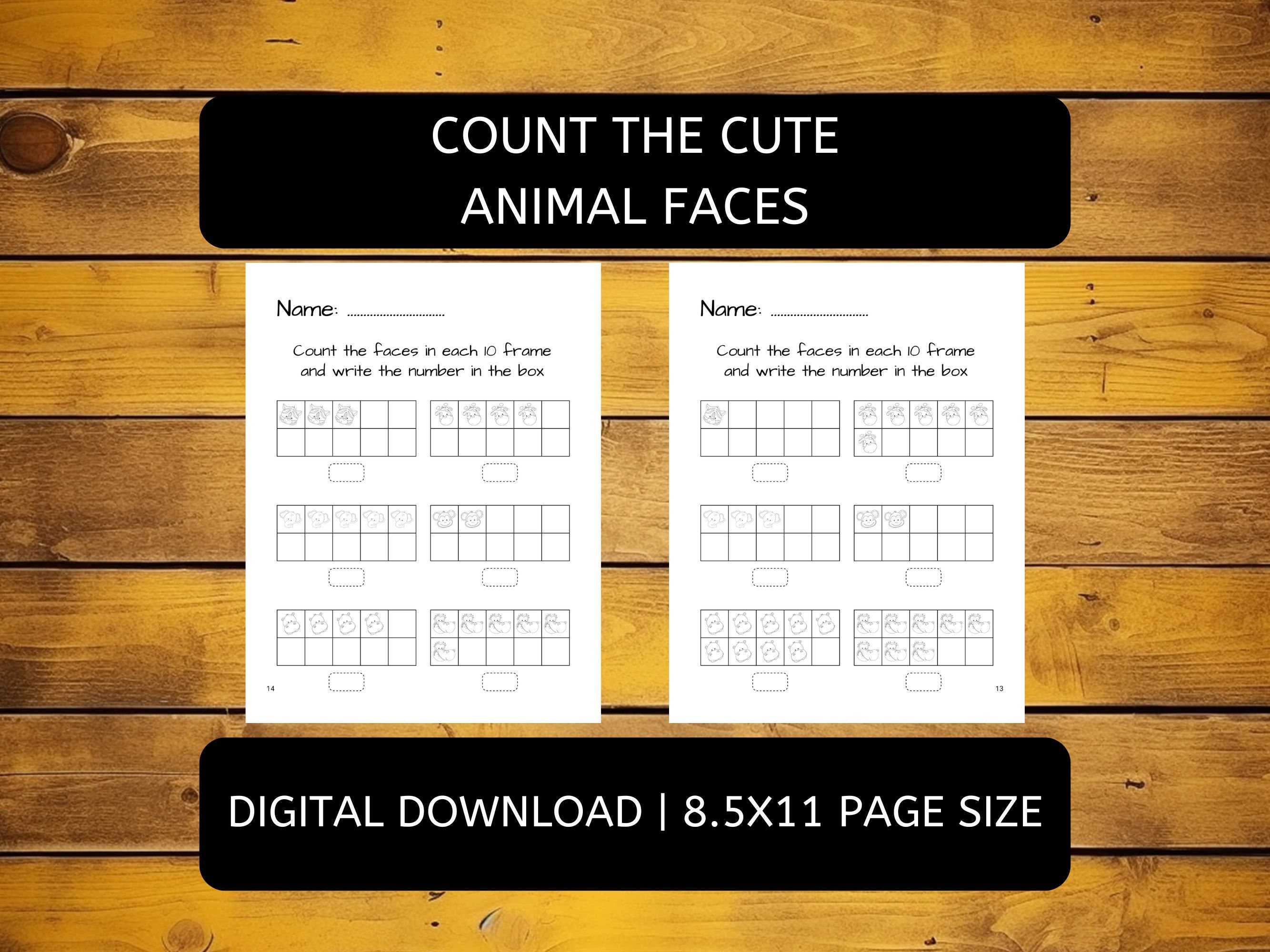 Counting Using Ten Frames for Preschool Numbers to 20 | Math Worksheets ...