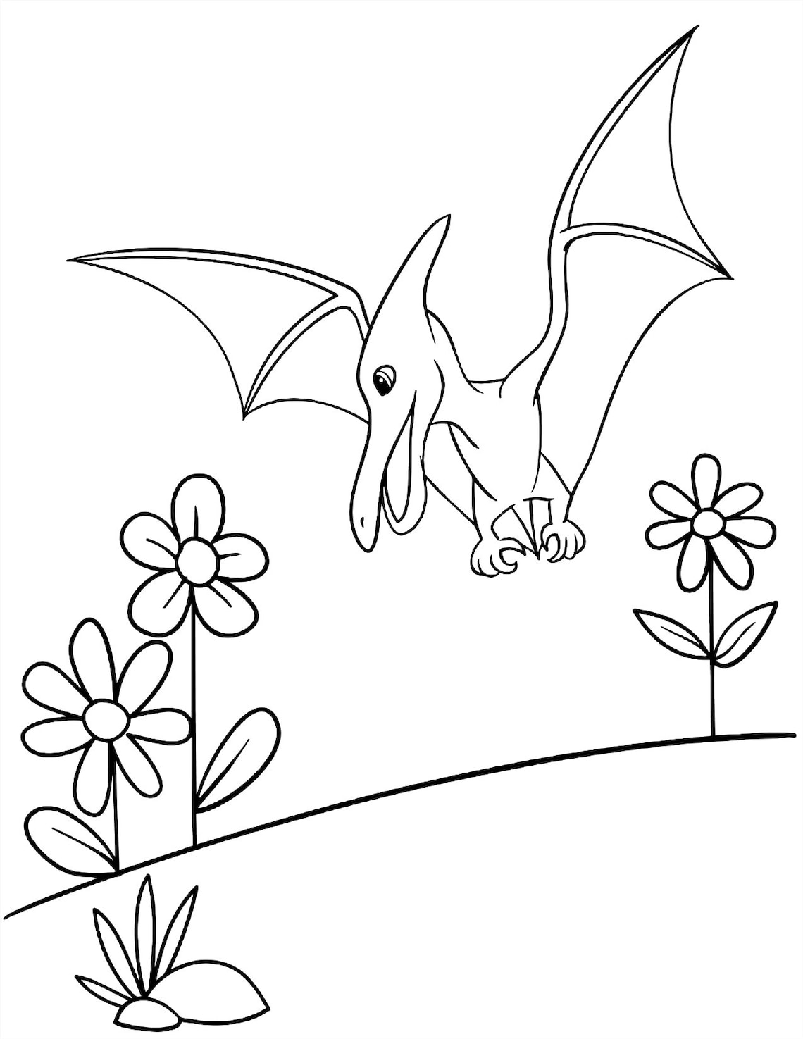 20 Printable Coloring Dinosaur Drawings for Kids 3-6 - Etsy