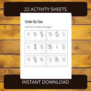 Measurement Worksheets Preschool and Kindergarten | Big Versus Small ...