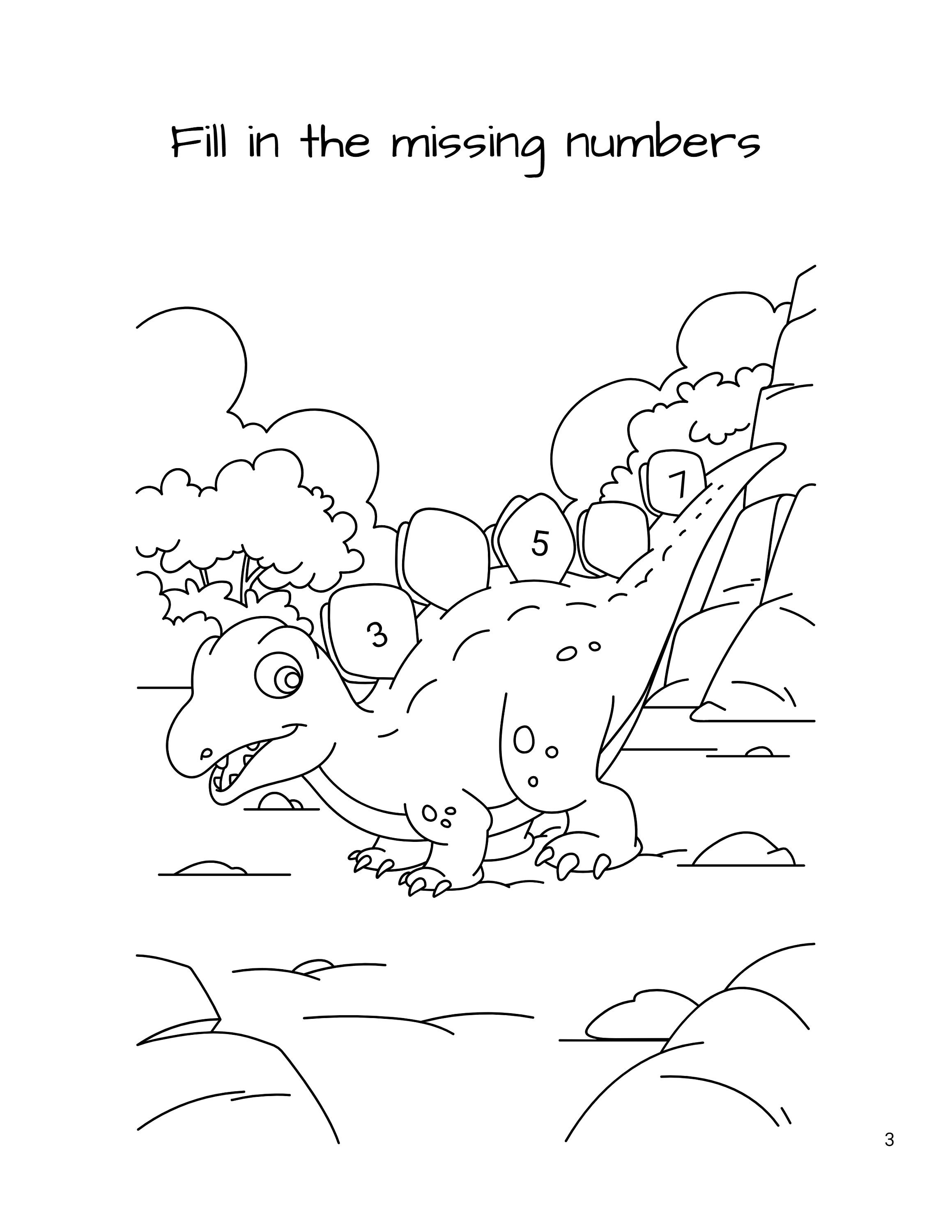Count and Color Missing Number Worksheets for Preschool and ...