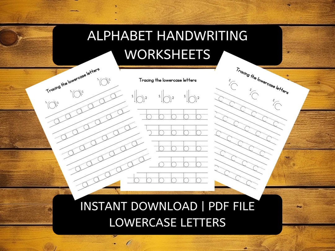 26 Printable Lowercase Alphabet Worksheets for Preschool and ...