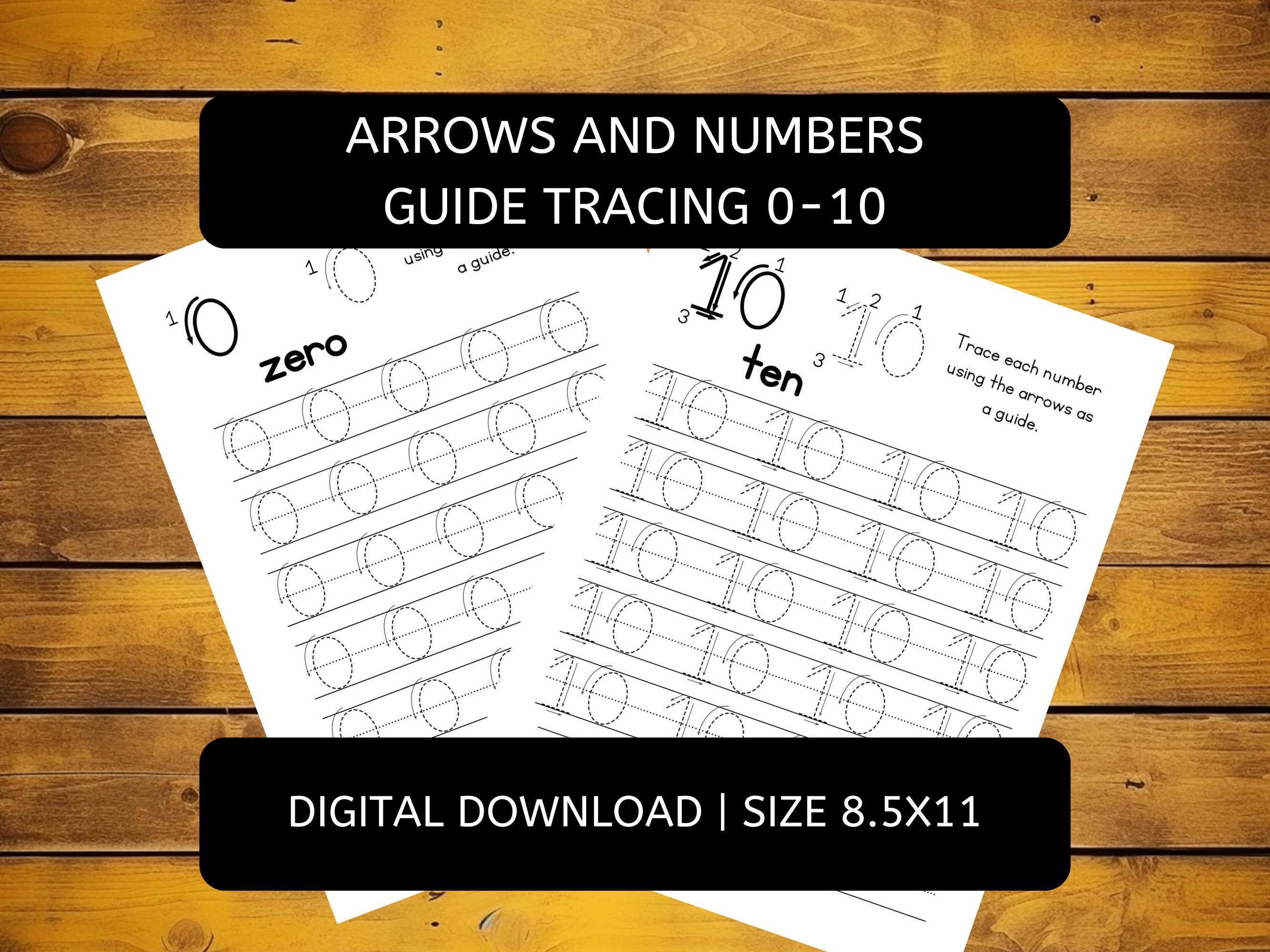 Tracing Shapes, Alphabet and Numbers 1-10 Kids 3-5 - Etsy