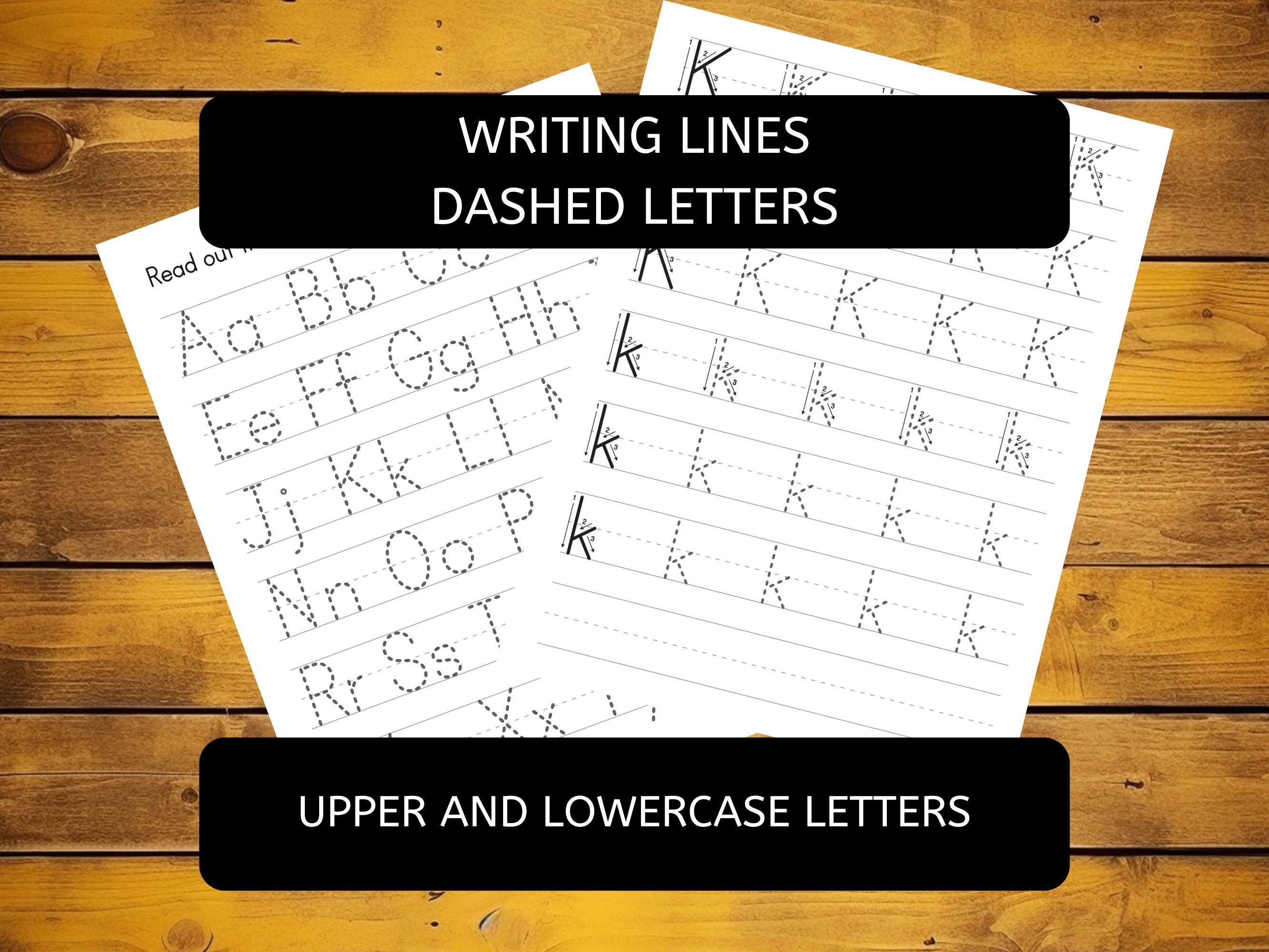 Print Handwriting the Alphabet Tracing Letter Practice - Etsy