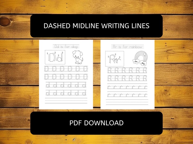 Printable Trace Alphabet Handwriting Worksheets Preschool and ...