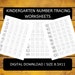 Print Handwriting Numbers 1-100 | Kindergarten Age and Up - Etsy