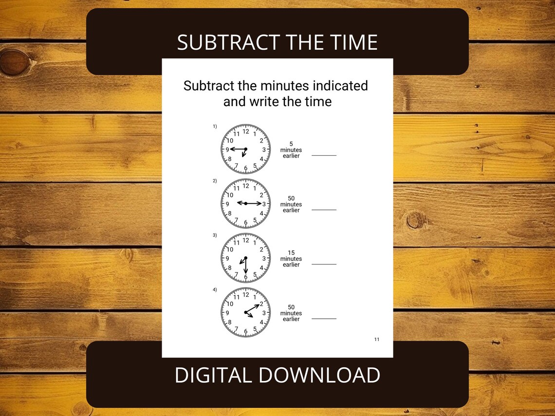 Time Addition and Subtraction Worksheets | Homeschool Printable ...
