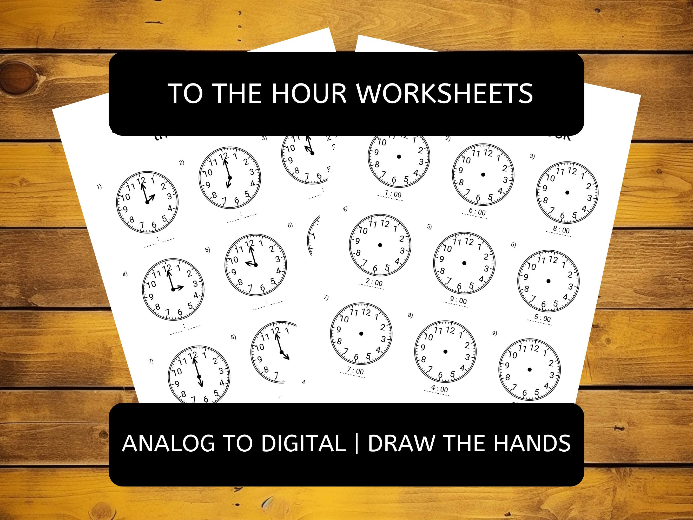 Telling Time Worksheets Grade 3 - Etsy