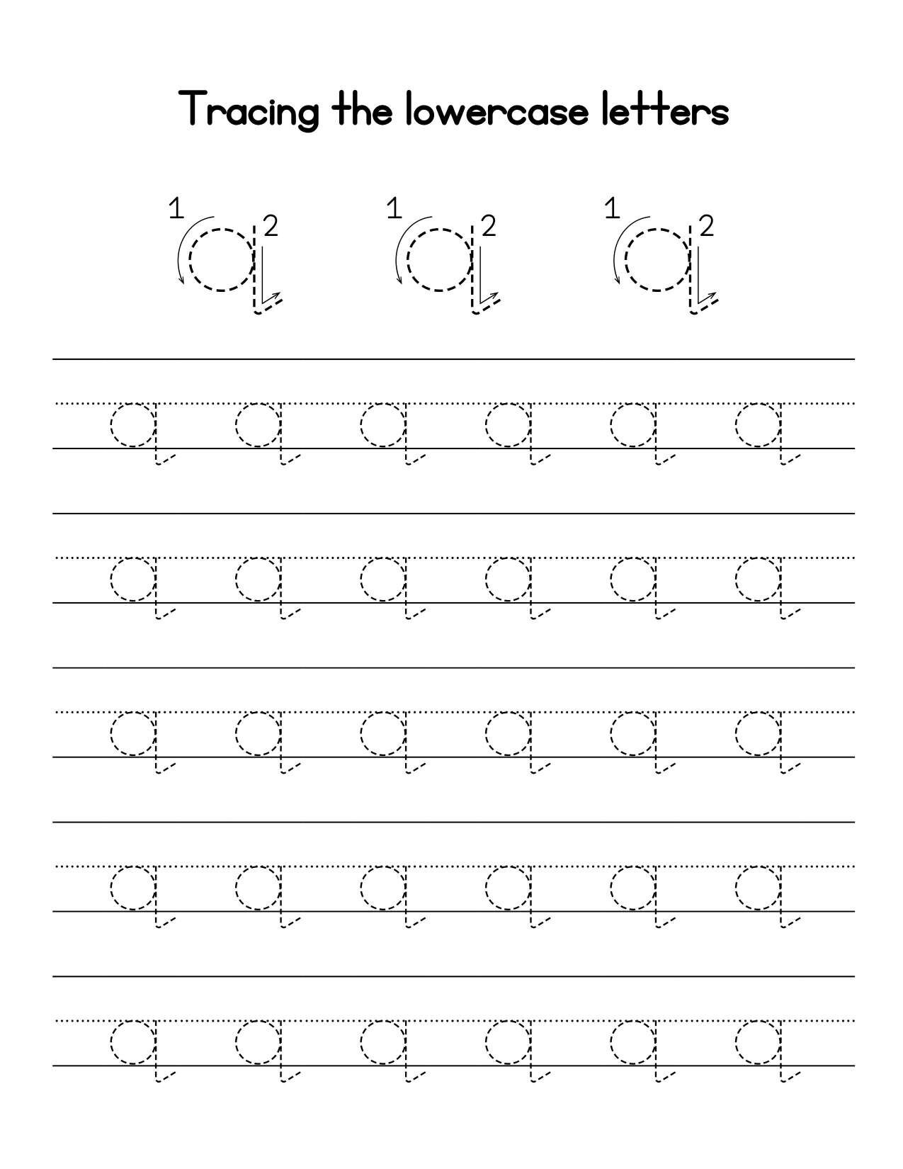 26 Printable Lowercase Alphabet Worksheets for Preschool and ...