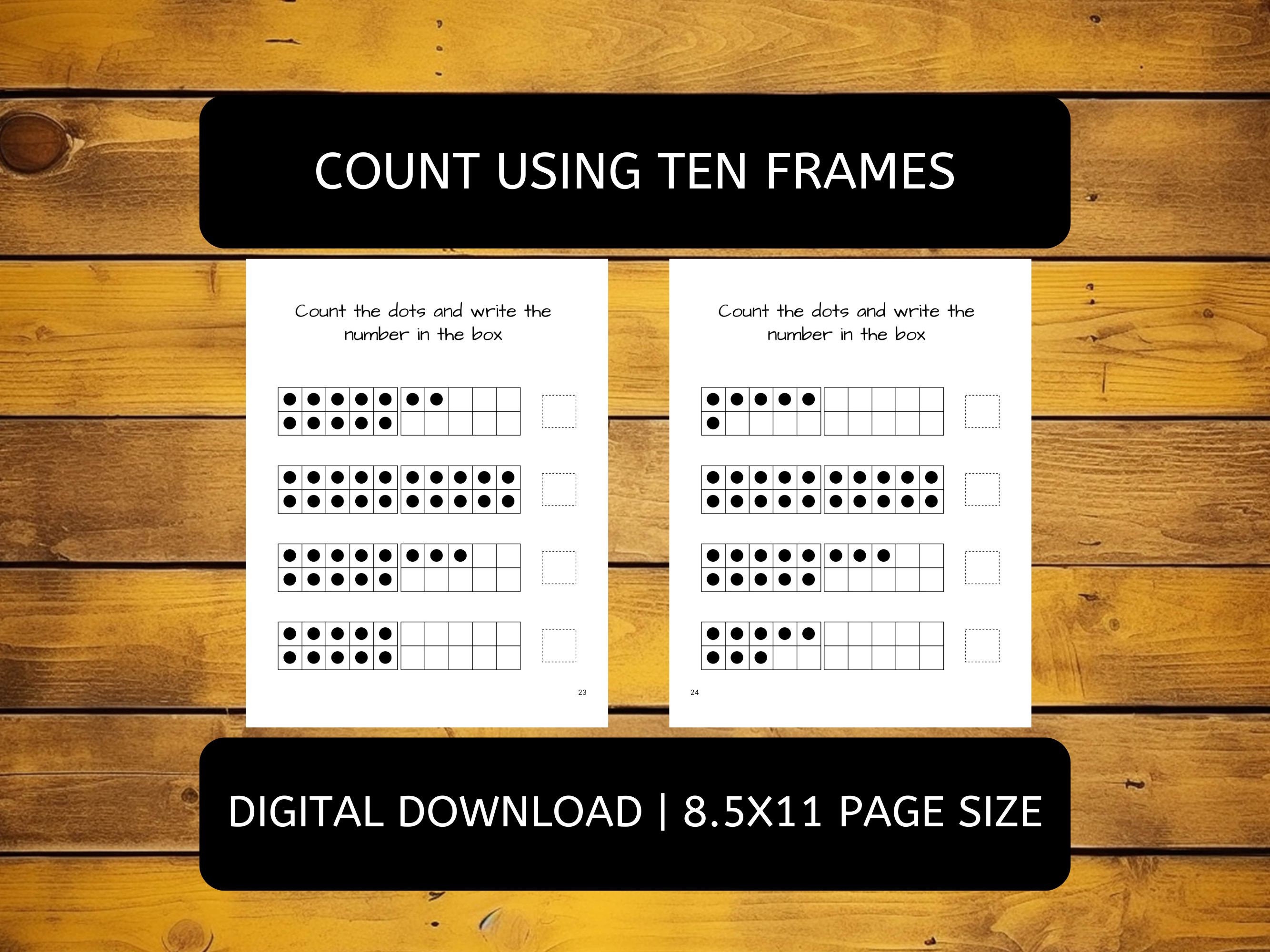 Varied Styles of Counting Worksheets for Preschool and Kindergarten ...