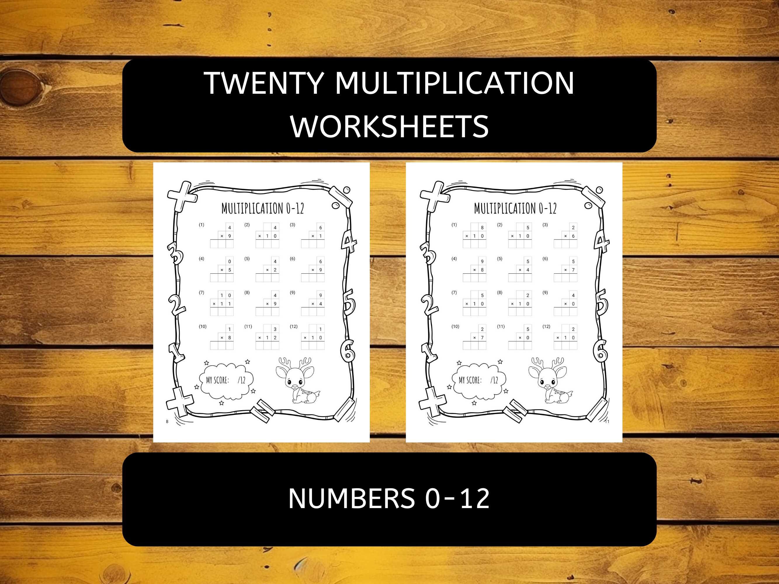 40 Printable Math Worksheets | Multiplication and Division Practice ...