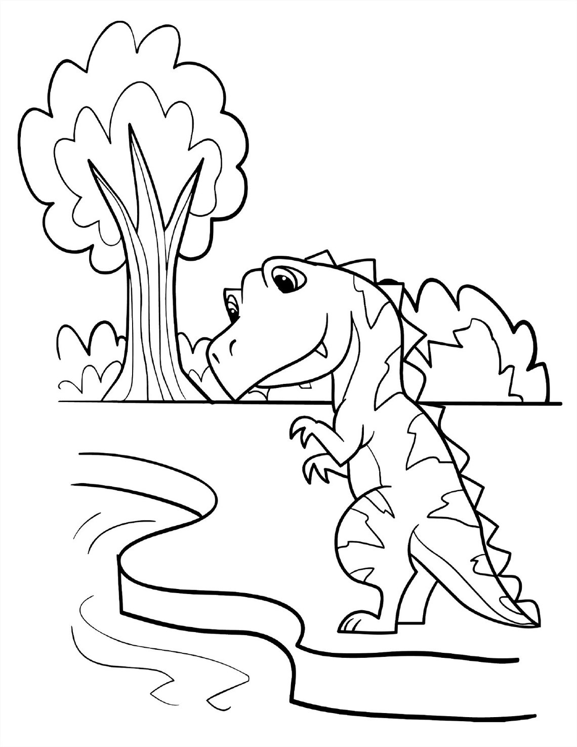 20 Printable Coloring Dinosaur Drawings for Kids 3-6 - Etsy