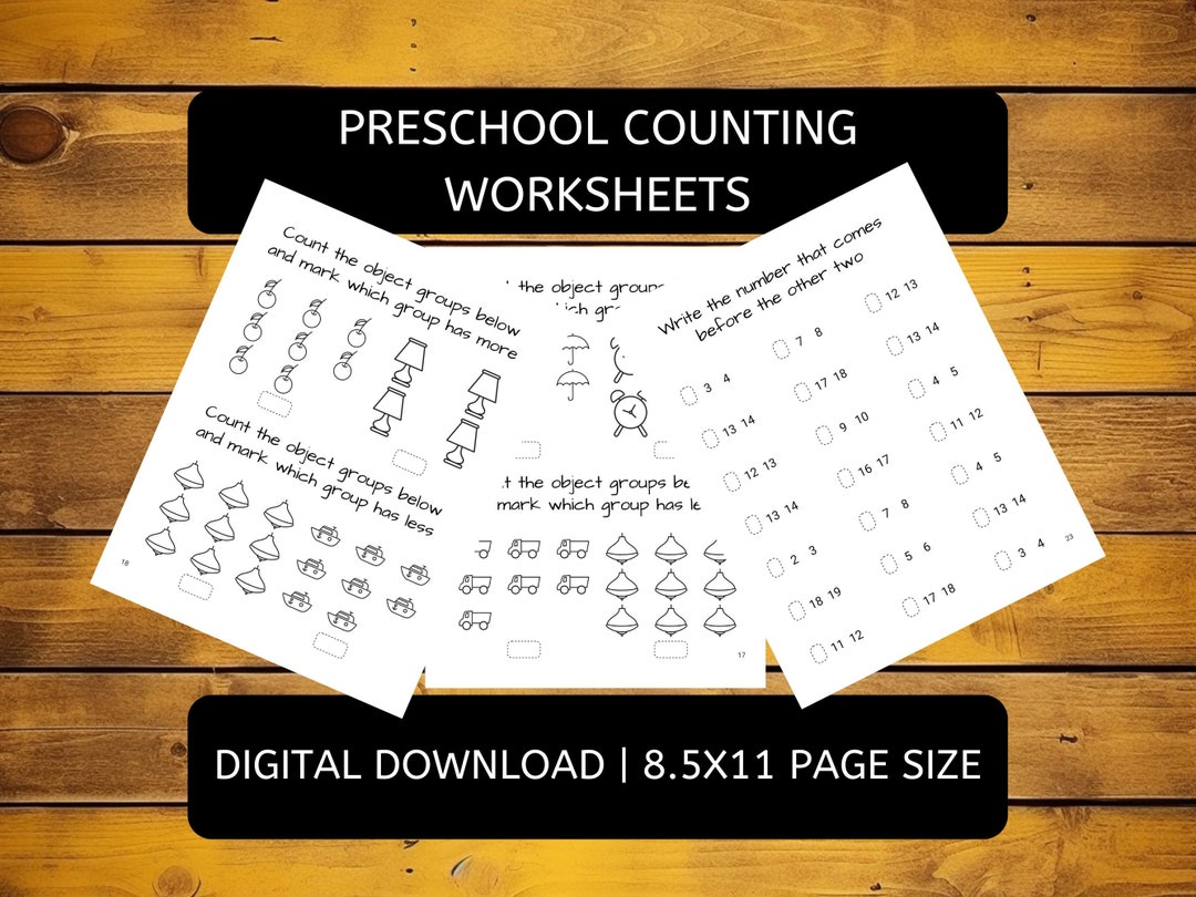 Counting Objects, Comparing Groups and Number Position for Preschool ...