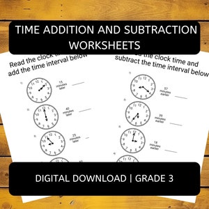 Telling Time Worksheets Grade 3 | Homeschool Printable | 42 Worksheets ...